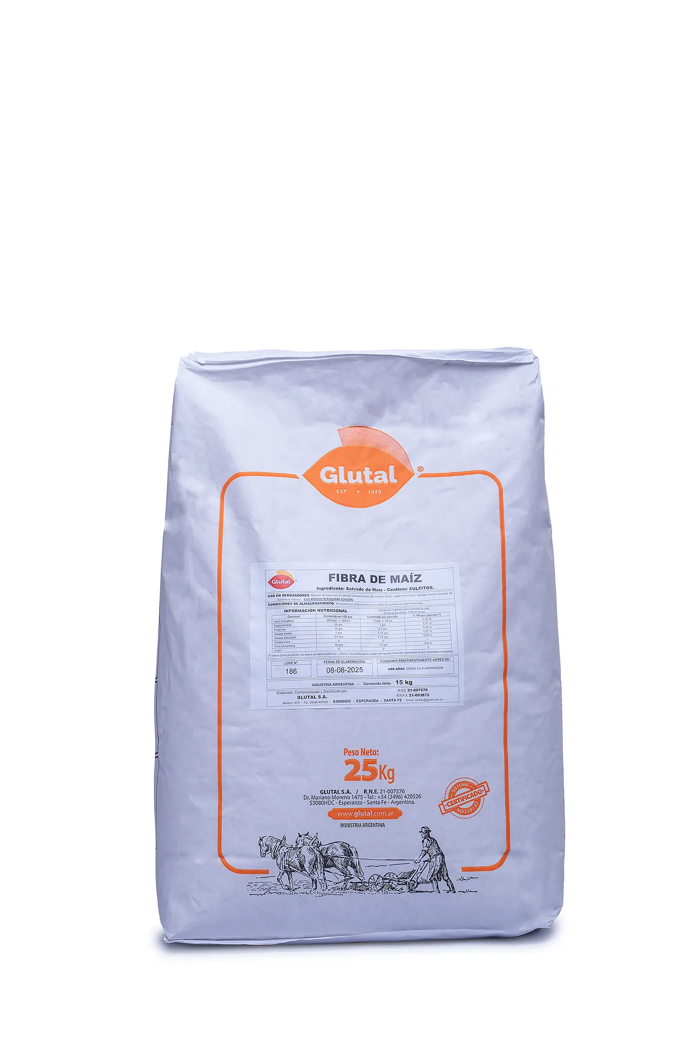 Fibra de Maíz x 15 kg - Glutal SA